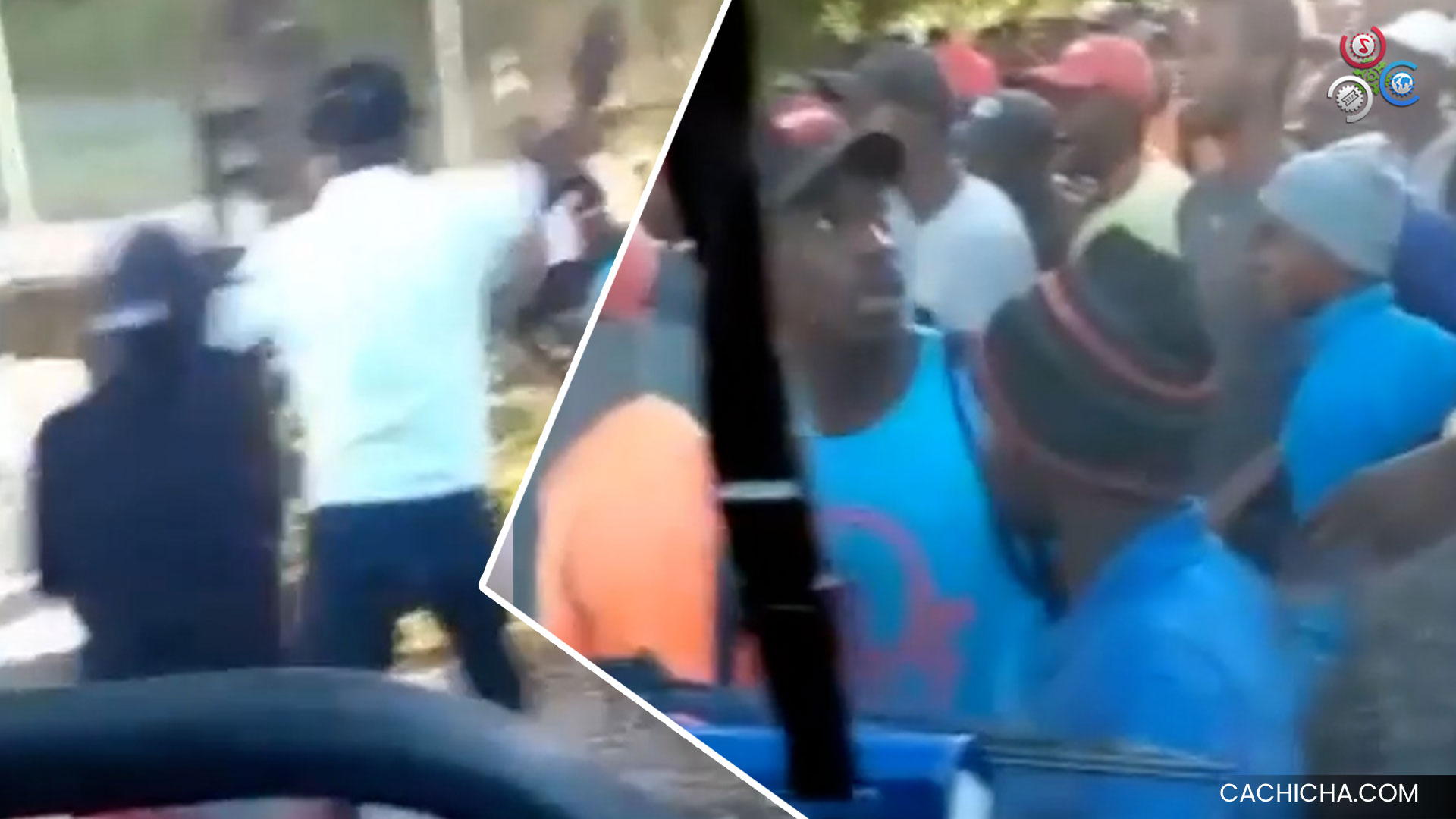 Multitud de haitianos golpean joven que había herido otro con un puñal ... Multitud de haitianos golpean joven que había herido otro con un puñal ...