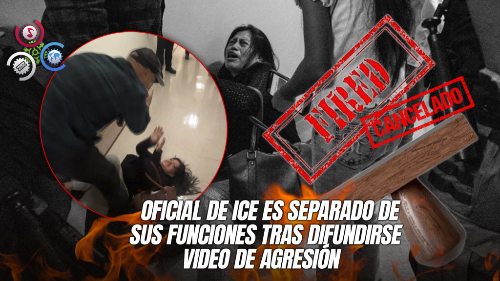 Agente de ICE despedido tras viralizarse video donde empuja a ...