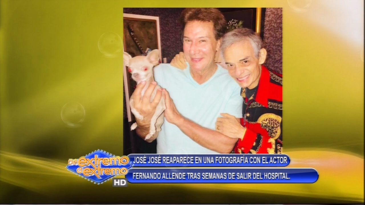 Farándula Extrema: José José Reaparece en una fotografía con el actor ...