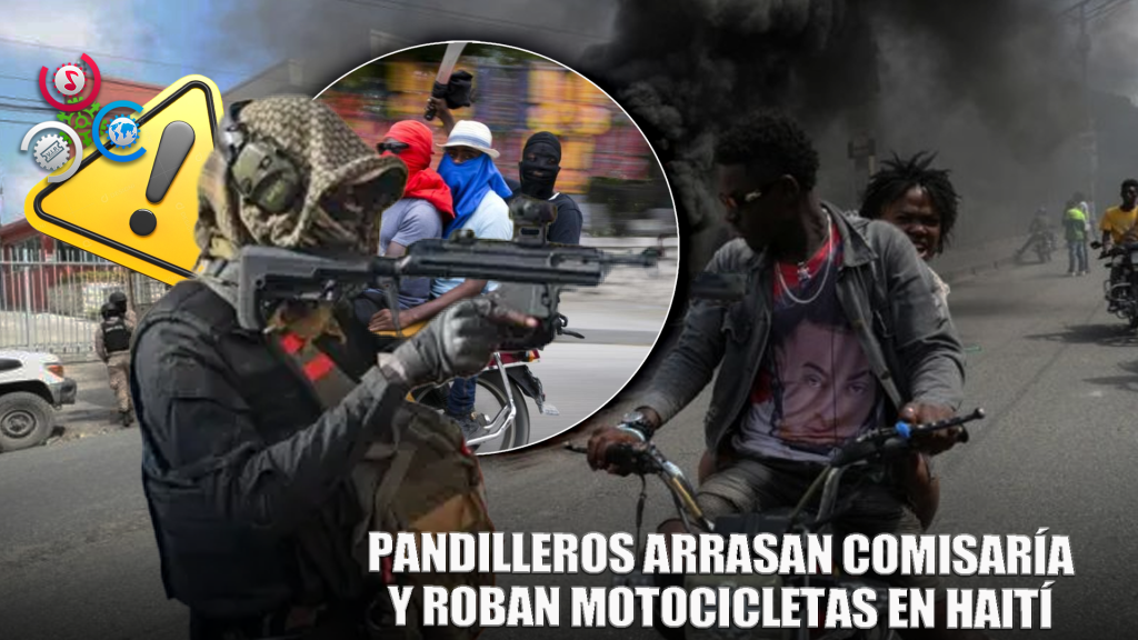 Pandilleros haitianos queman otra comisaría y roban motocicletas ...