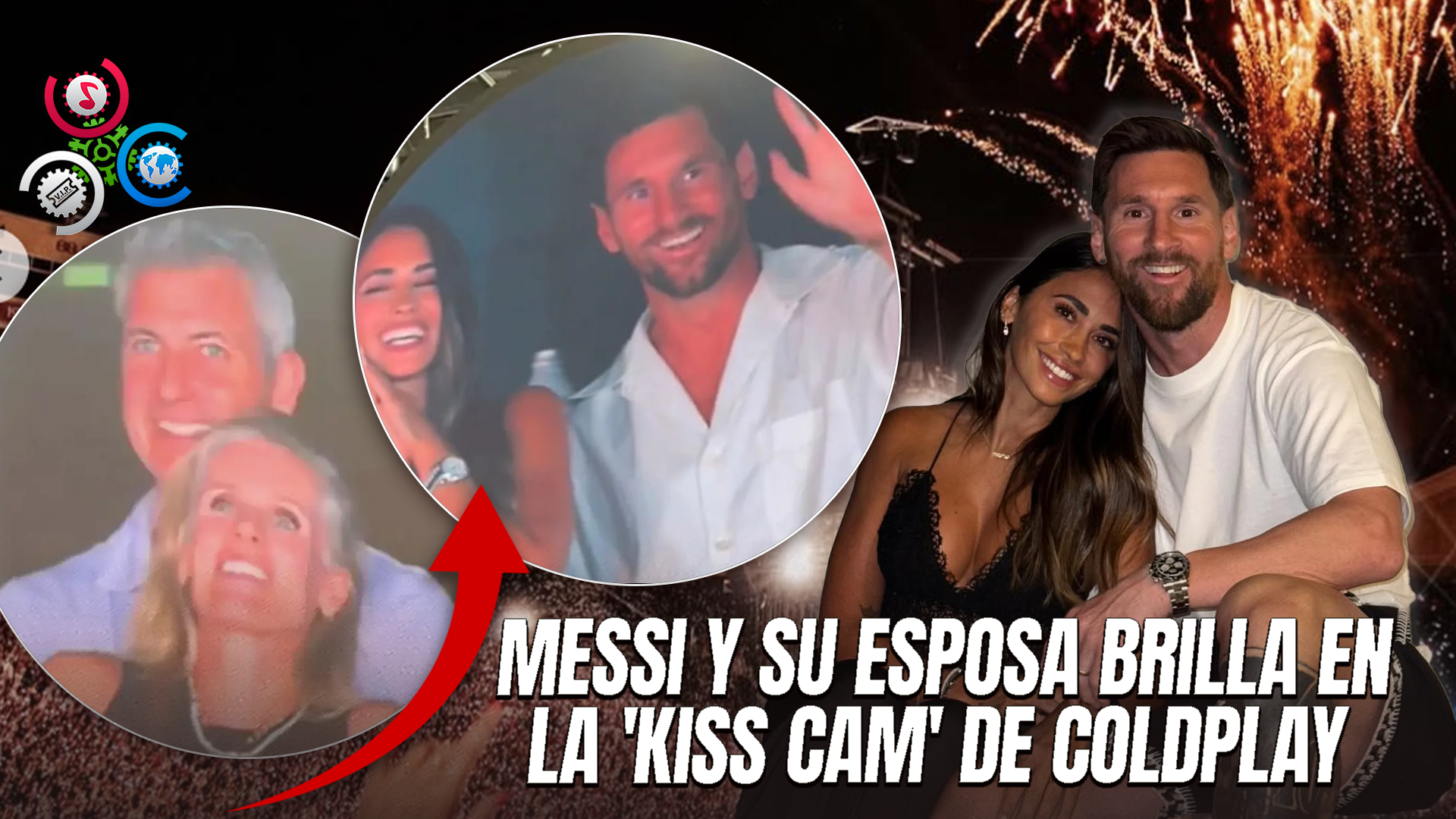 Messi y su esposa Antonella roban el show en la 'kiss cam' de Coldplay en Miami - Cachicha.com